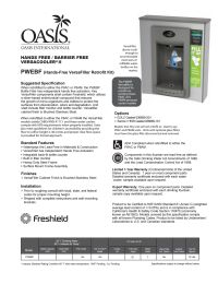 Oasis PWEBF VersaFiller Retrofit Hands-Free Bottle Filling Station – Fresh Water Systems