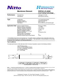 Hydranautics ESPA2-LD-4040 4 x 40 Brackish Water RO Membrane 2000 gpd ...