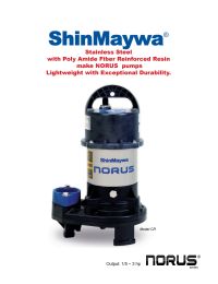 ShinMaywa Norus Submersible Pump - 3300 gph 19' Head – Fresh Water Systems