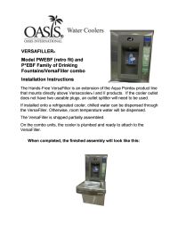 Oasis PWEBF VersaFiller Retrofit Hands-Free Bottle Filling Station – Fresh Water Systems